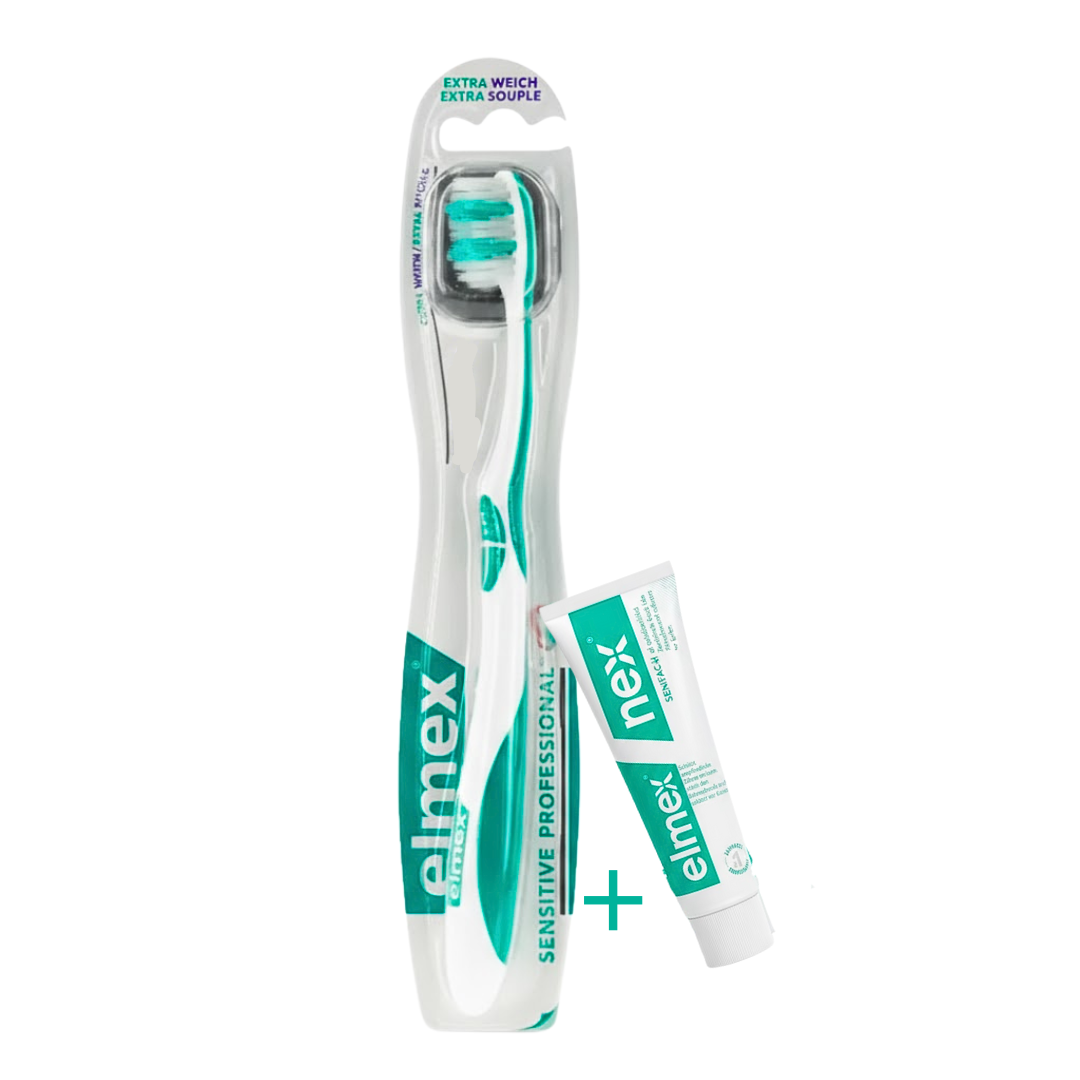 Elmex Brosse A Dents Extra Souple+Elmex Dentifrice Echantillon Pack ...